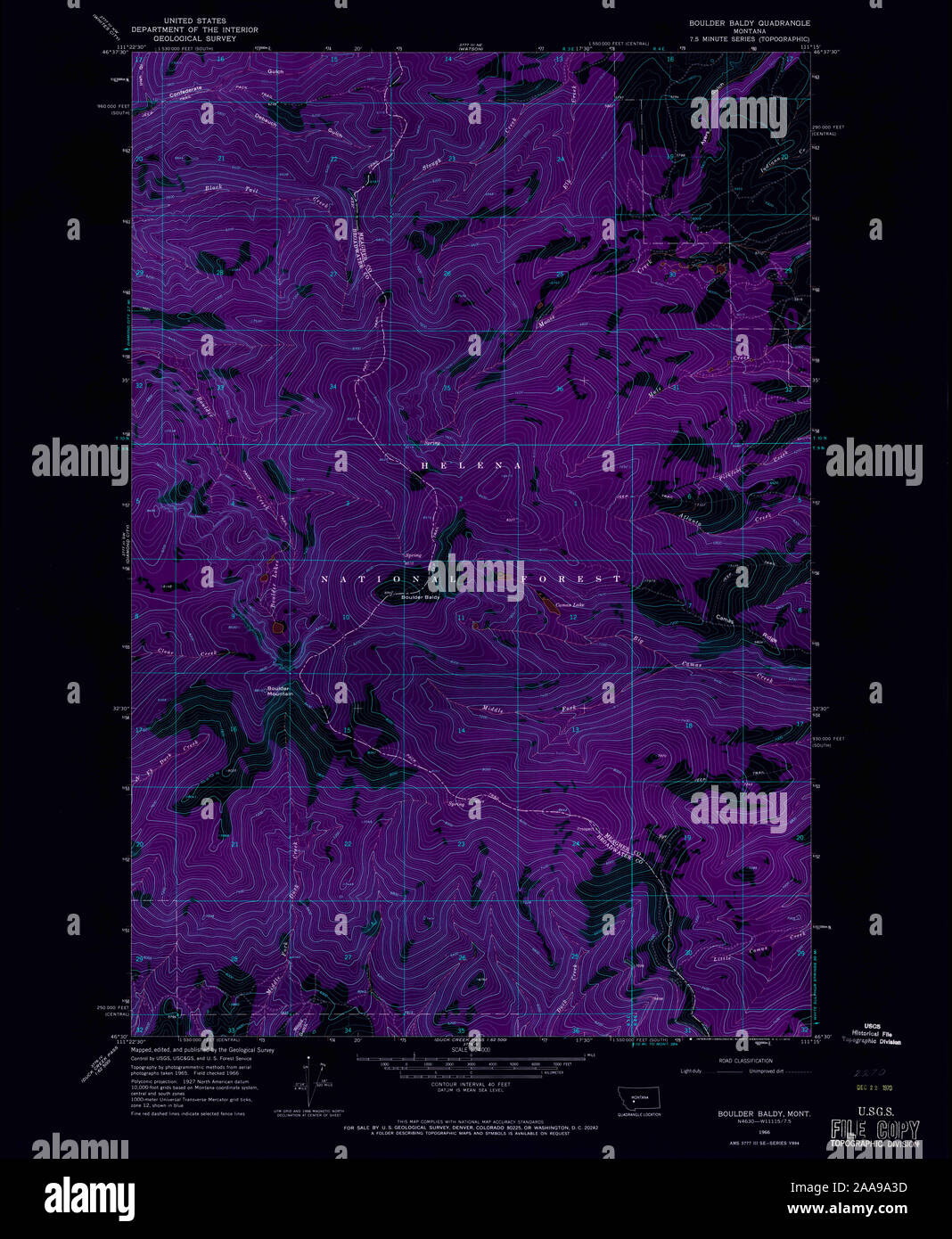 Map of boulder montana hi-res stock photography and images - Alamy