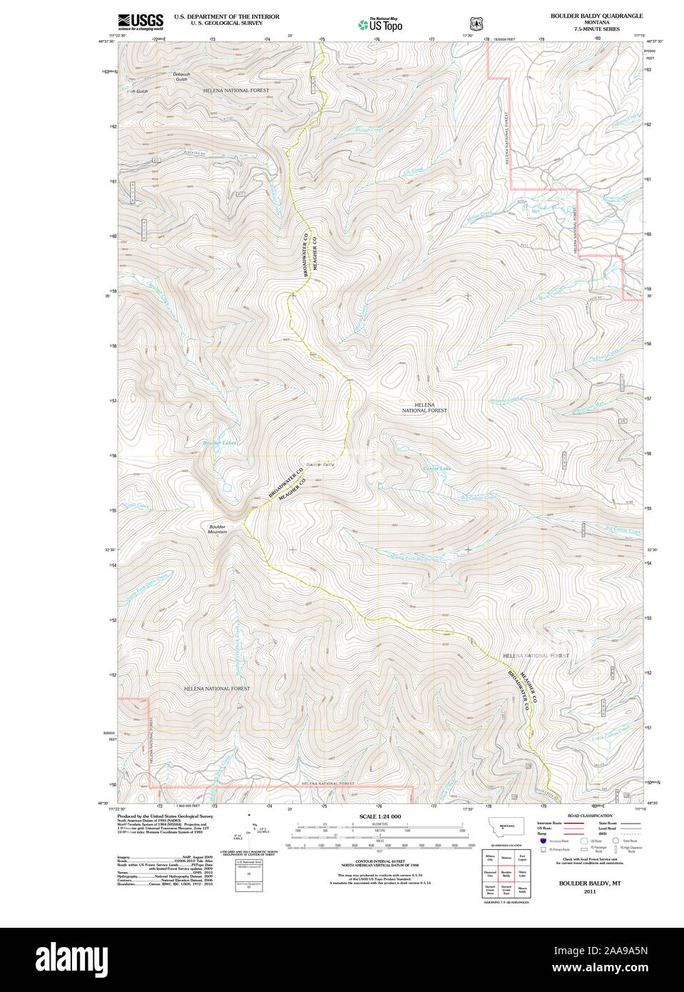 Map of boulder montana hi-res stock photography and images - Alamy