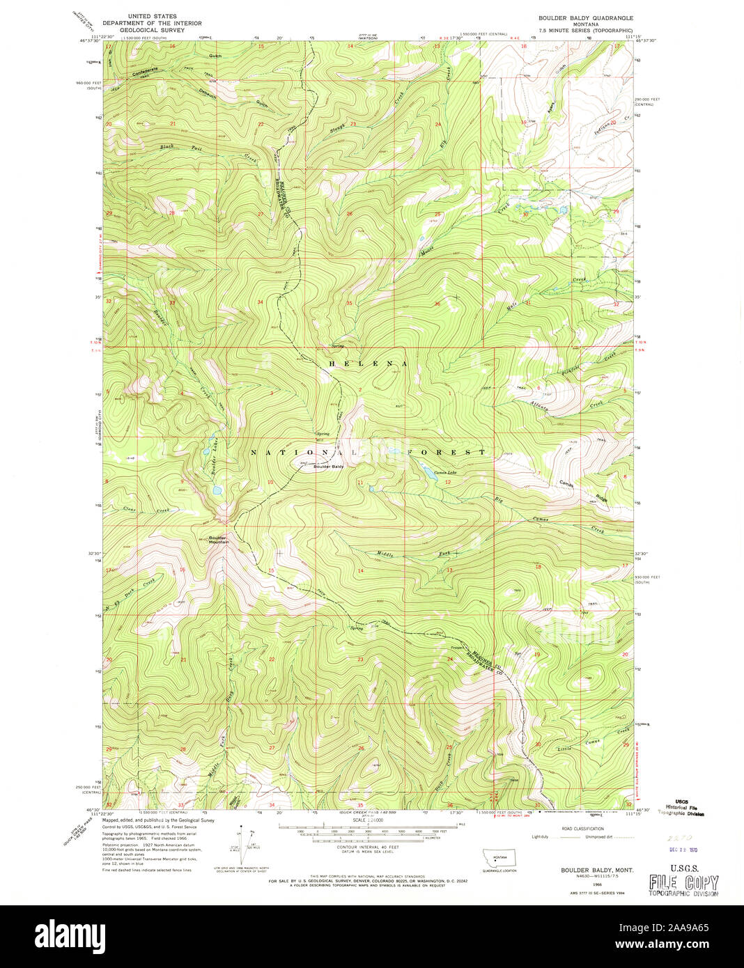 Map of boulder montana hi-res stock photography and images - Alamy