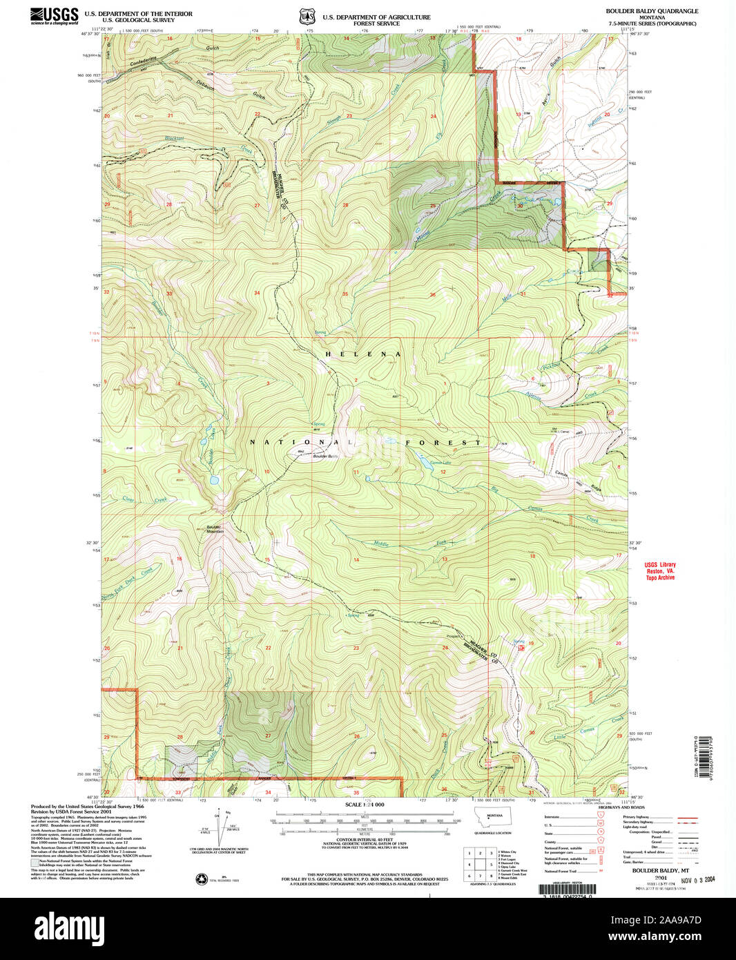 Map of boulder montana hi-res stock photography and images - Alamy