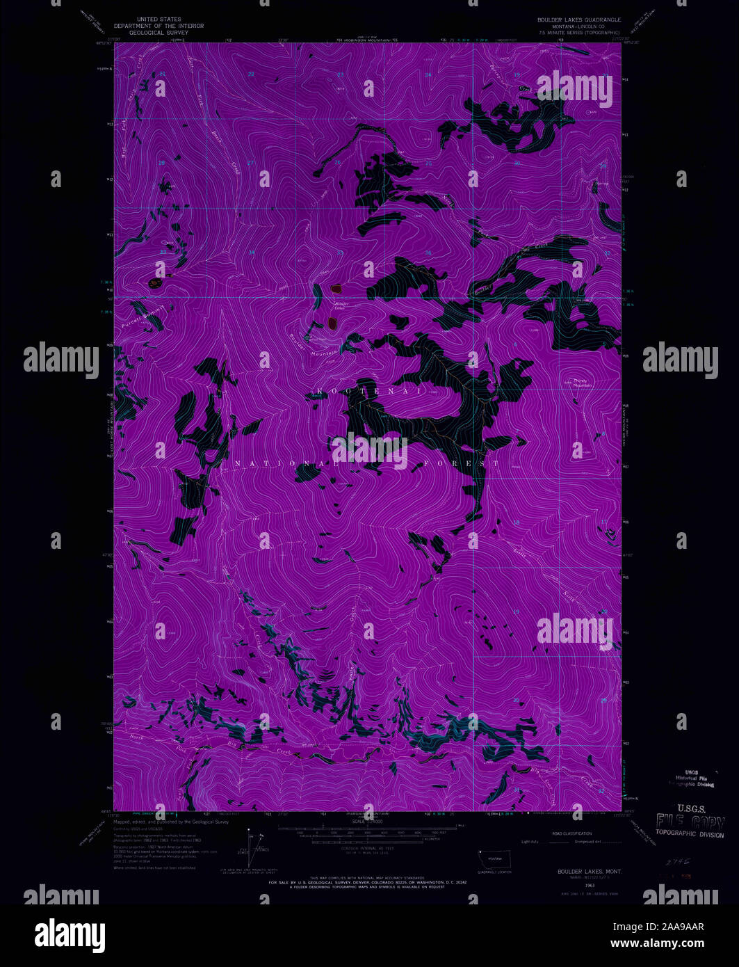 Map of boulder montana hi-res stock photography and images - Alamy