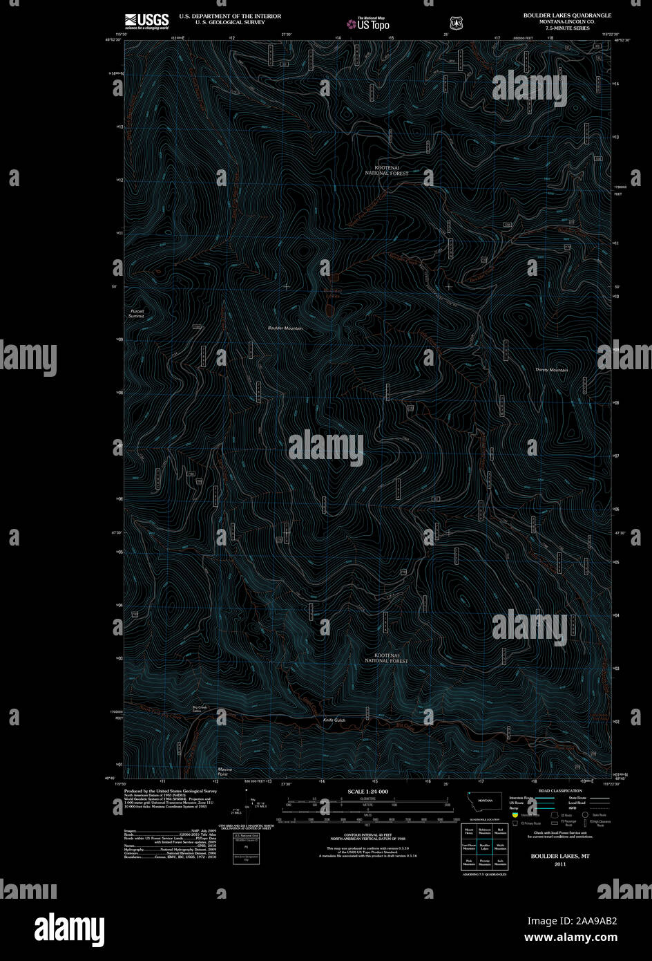 Map of boulder montana hi-res stock photography and images - Alamy