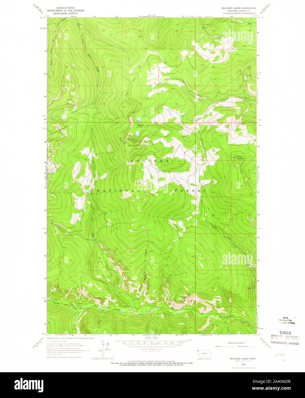 Map of boulder montana hi-res stock photography and images - Alamy