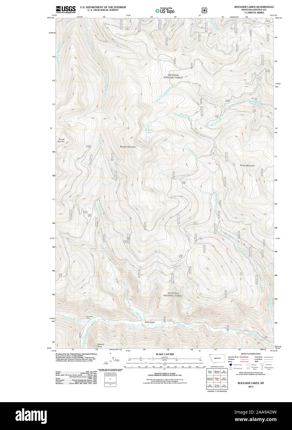 Map of boulder montana hi-res stock photography and images - Alamy