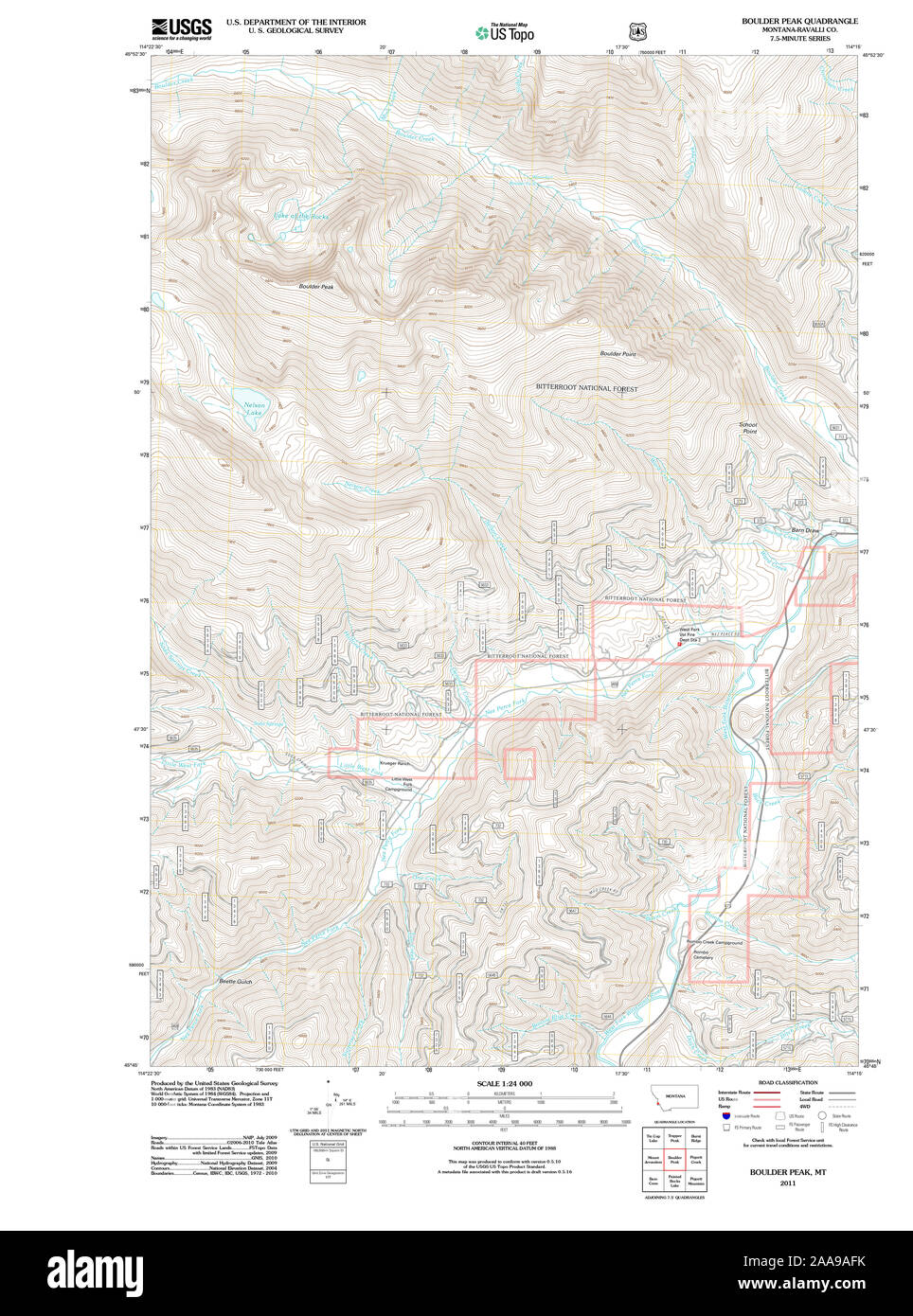 Map of boulder montana hi-res stock photography and images - Alamy