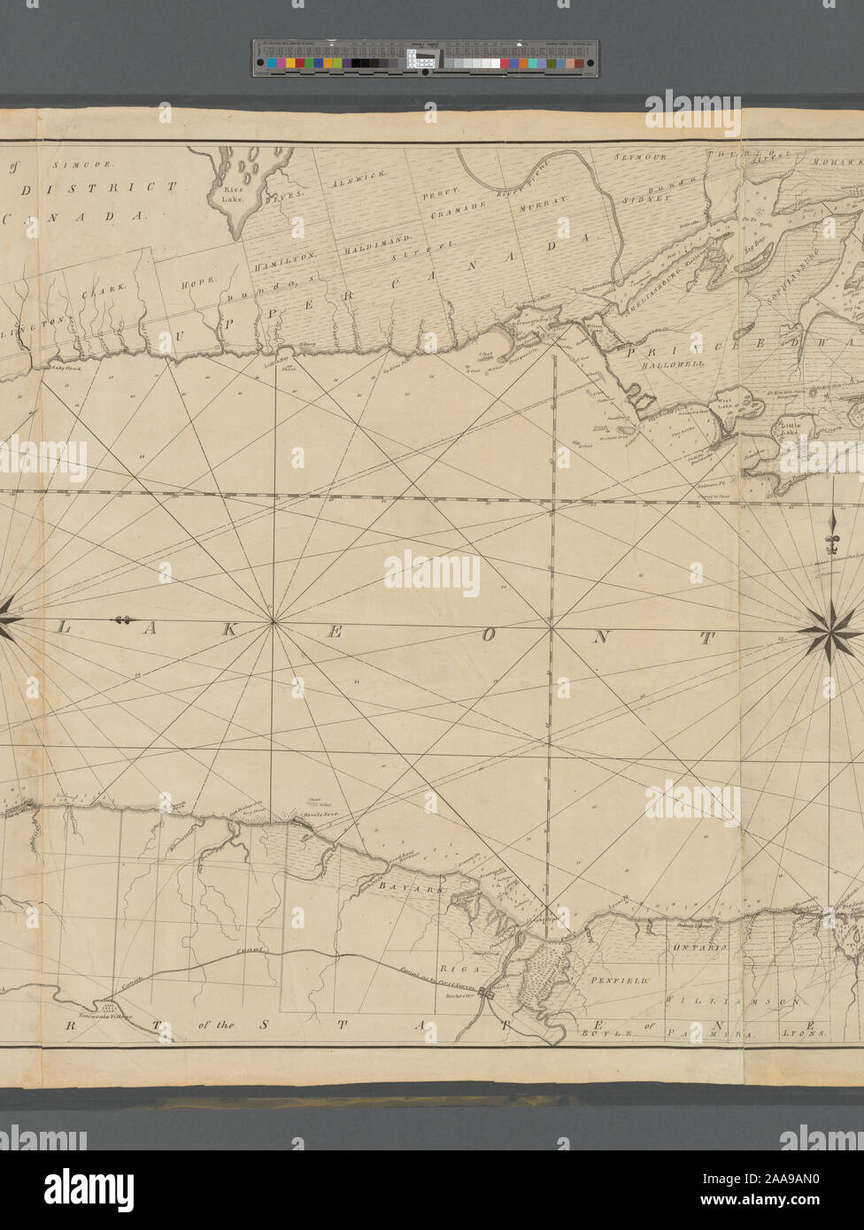 Lake ontario map depths soundings hachures relief cartography 1 hi-res ...