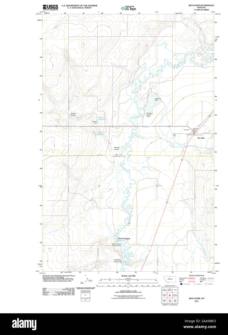 Box elder map hi-res stock photography and images - Alamy
