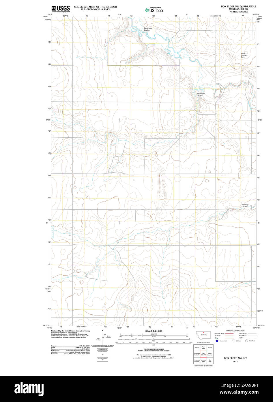 Box elder map hi-res stock photography and images - Alamy