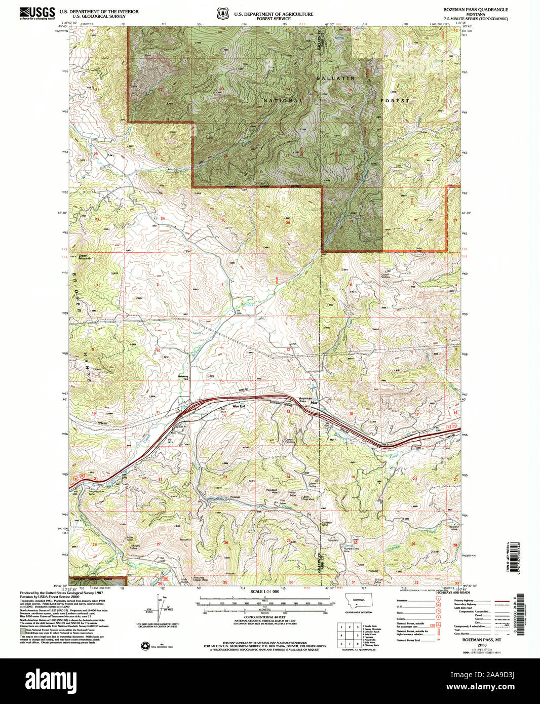 Bozeman map hi-res stock photography and images - Alamy