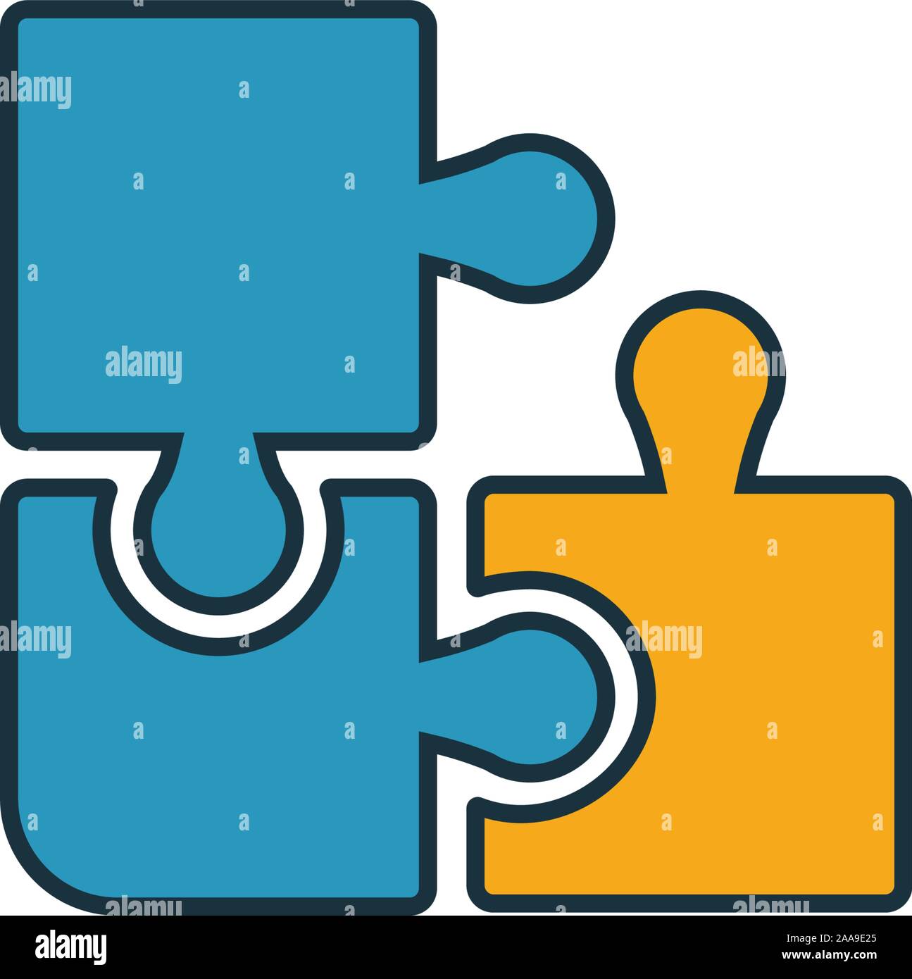 Puzzles icon. Simple element from seo icons collection. Creative ...