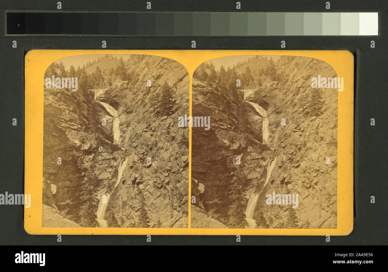 Cheyenne falls, 330 feet high. Six miles from Colorado Springs ...