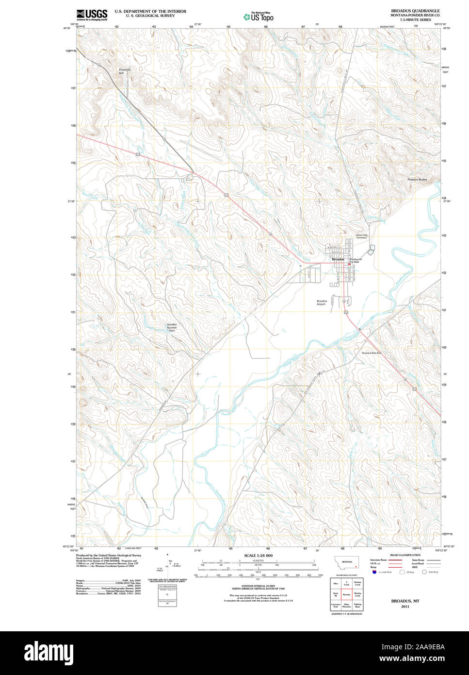 Broadus map Cut Out Stock Images & Pictures - Alamy