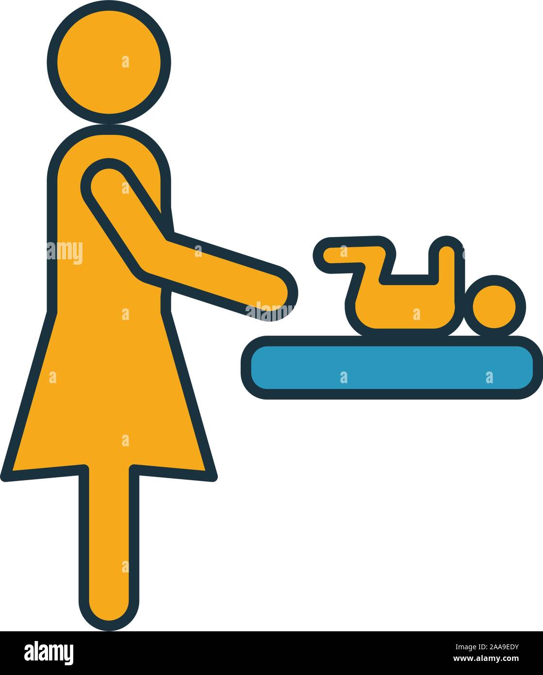 Mother And Baby Room icon. Simple element from shopping center sign ...