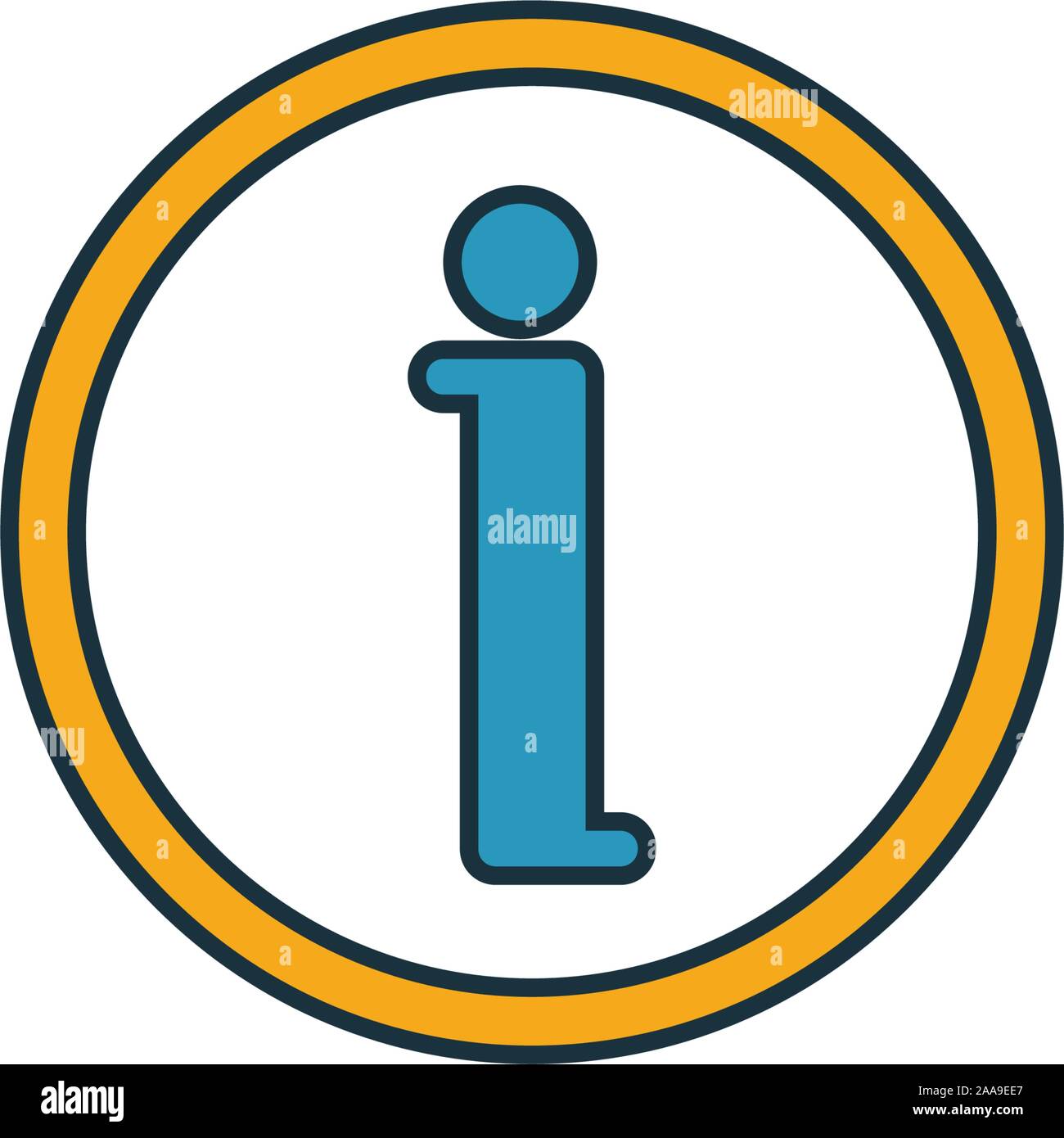 Information icon. Simple element from shopping center sign icons ...