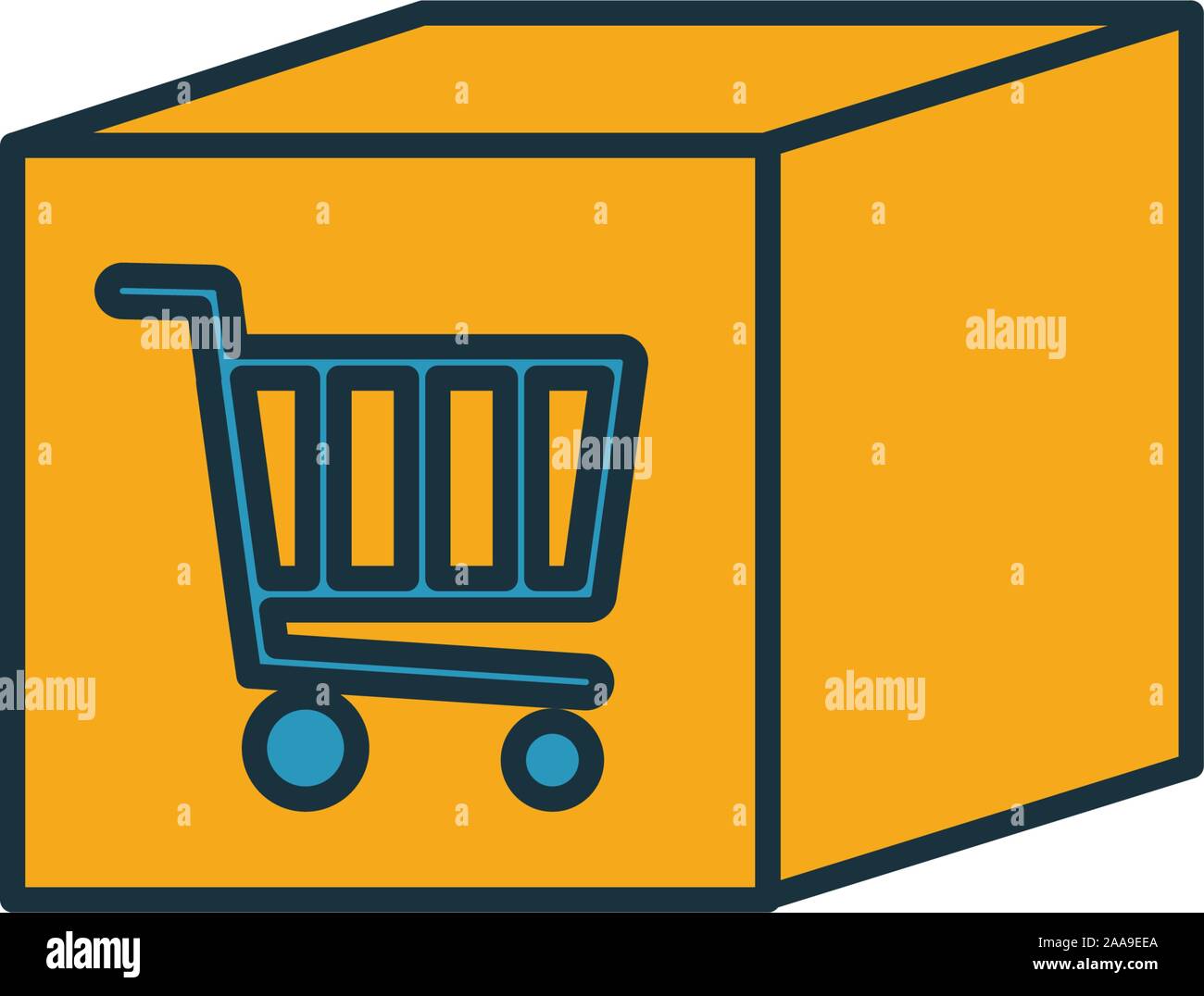 Package icon. Simple element from shopping center sign icons collection ...