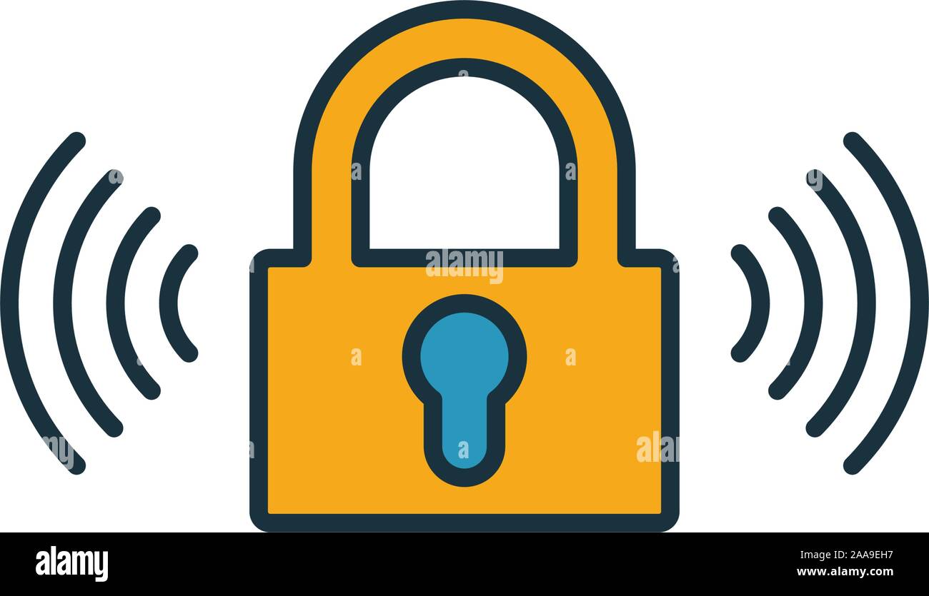 Smart Lock icon. Simple element from smart home icons collection ...