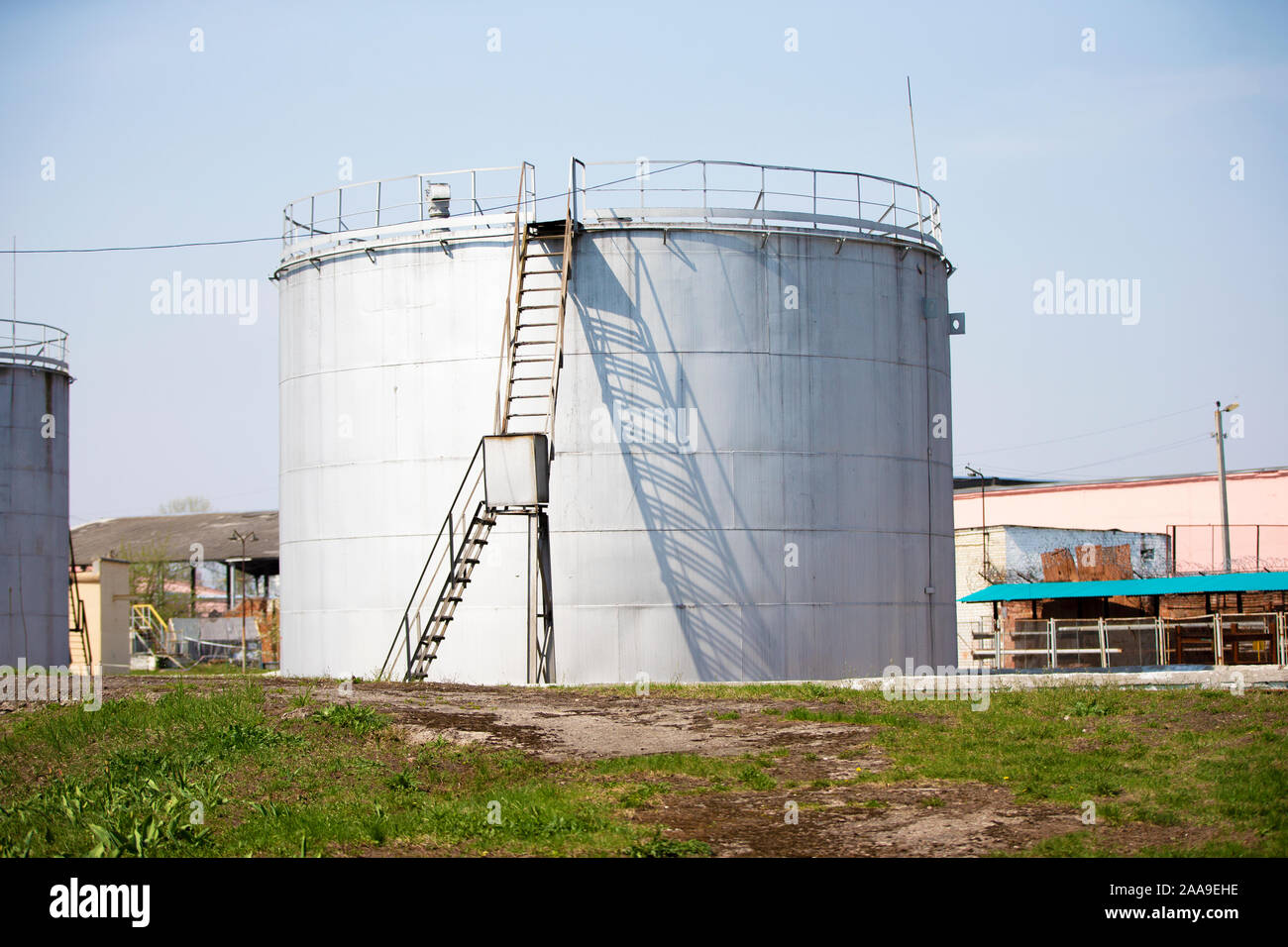 Industrial tanks for fuel storage Stock Photo - Alamy