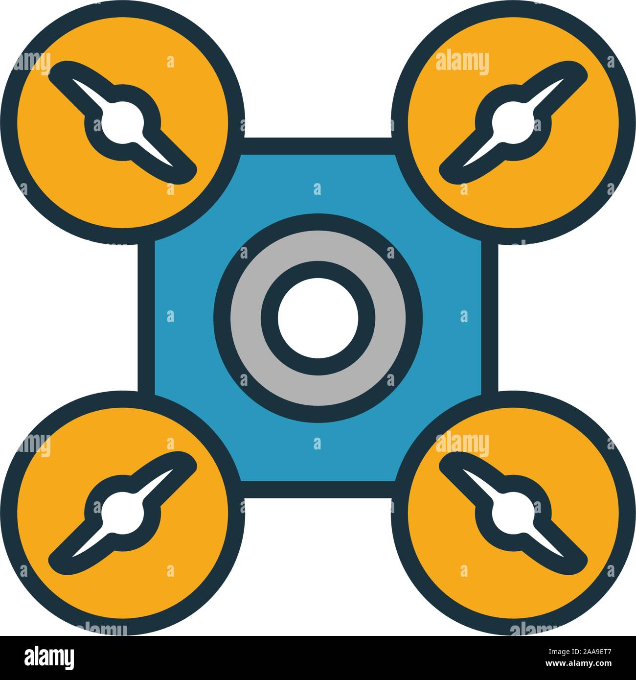 Drone icon. Simple element from smart devices icons collection ...