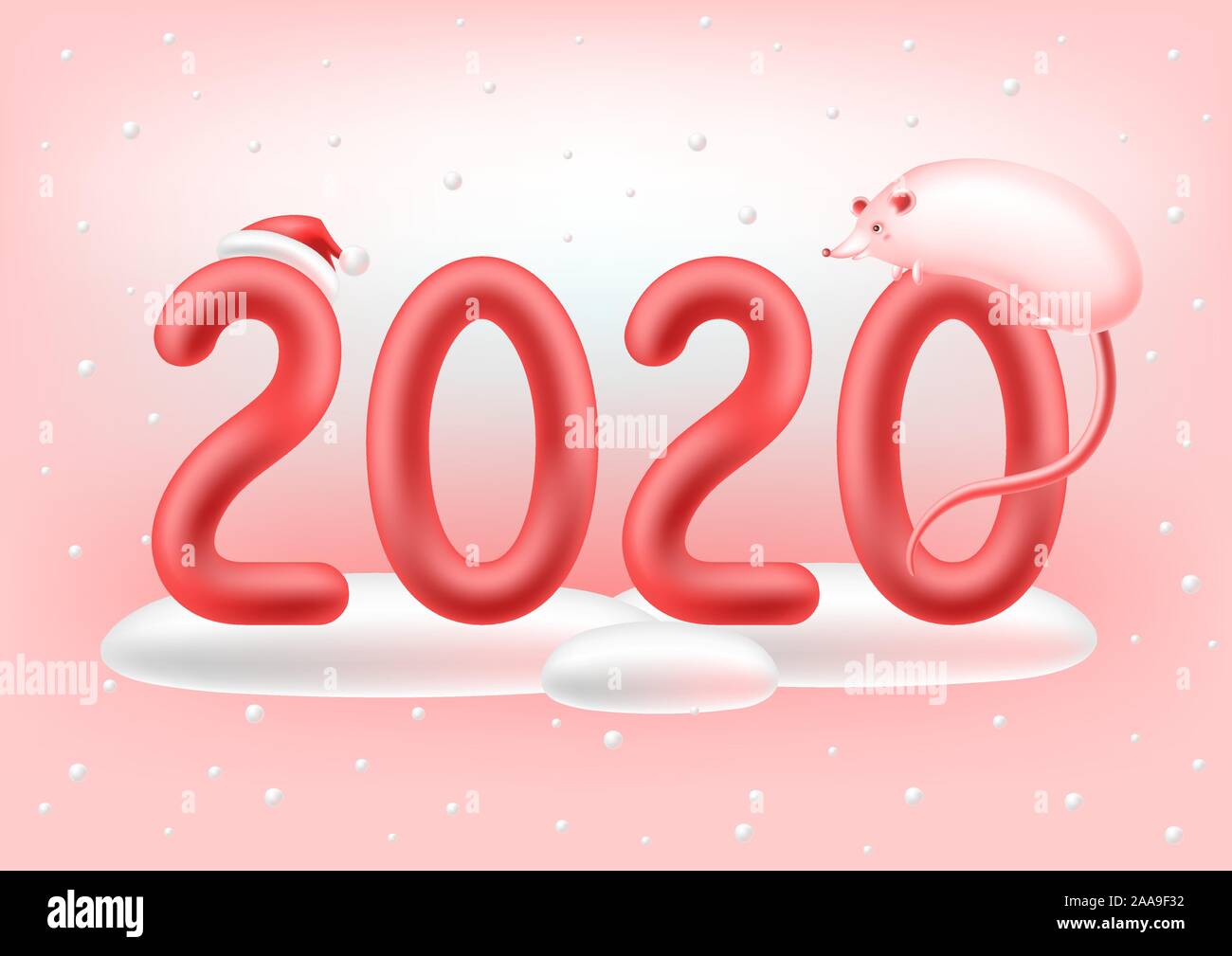 2020 calendar funny mouse Stock Vector Images - Alamy