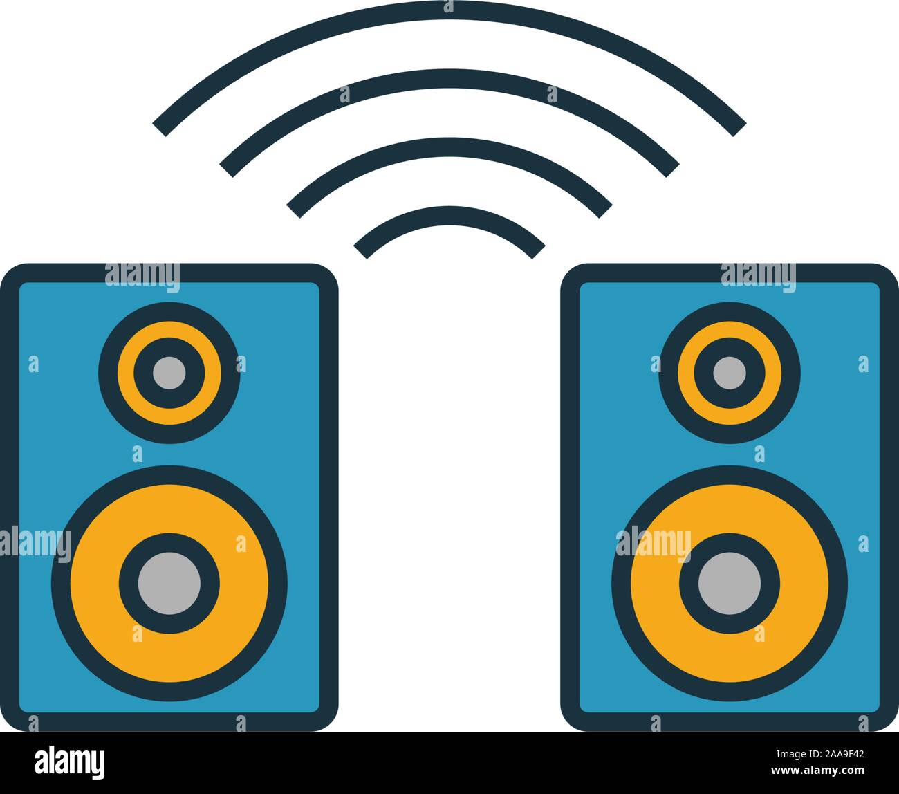 Smart Speaker icon. Simple element from smart devices icons collection ...