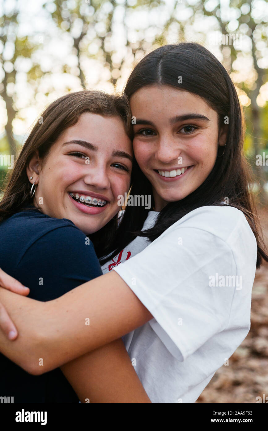 Portrait two female friends having hi-res stock photography and images ...