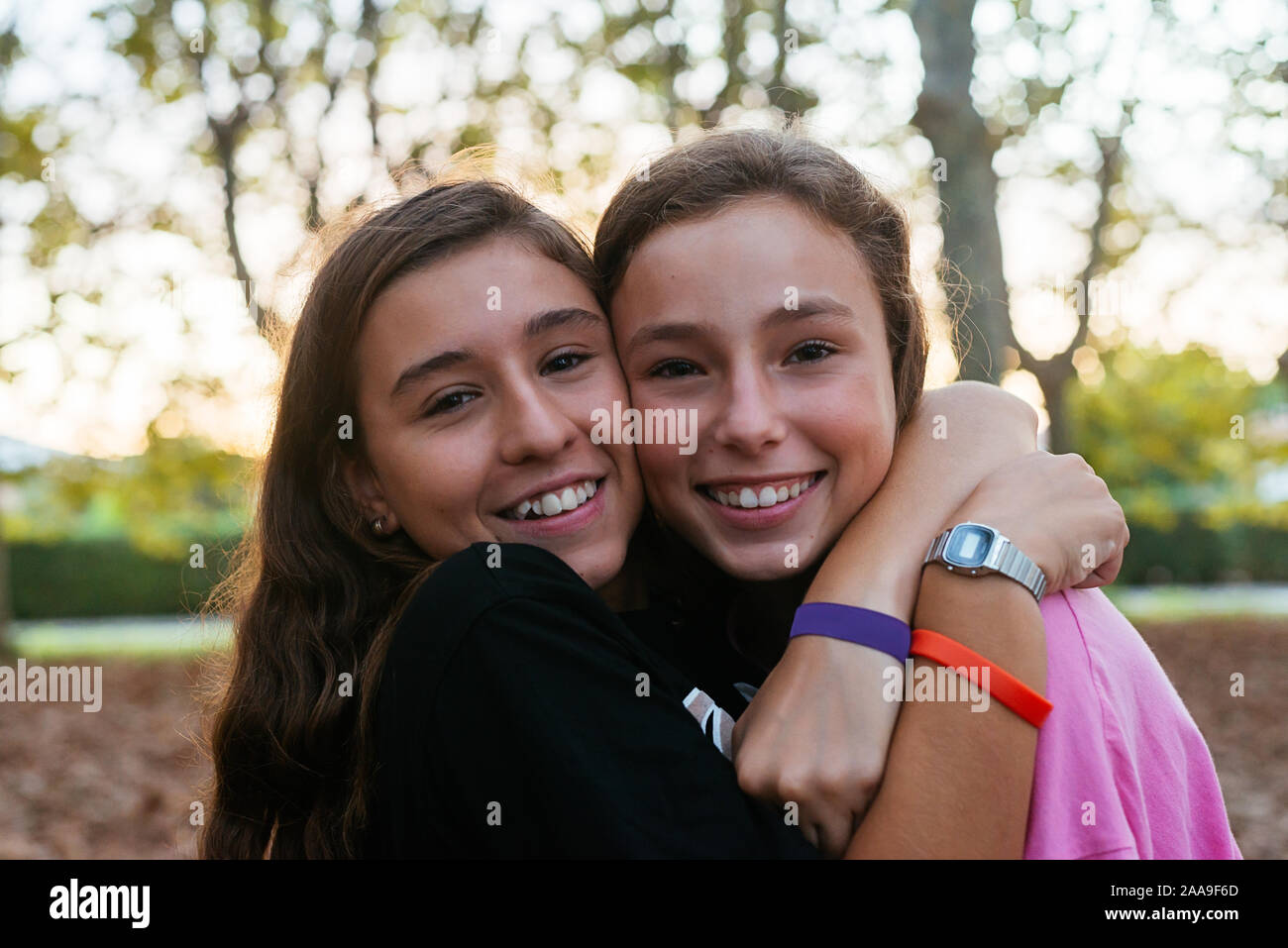 Portrait two female friends having hi-res stock photography and images ...