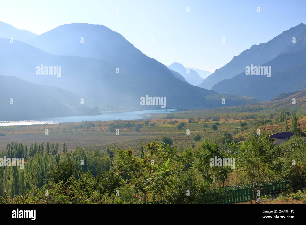 Charvak water reservoir near Tashkent, Uzbekistan Stock Photo - Alamy