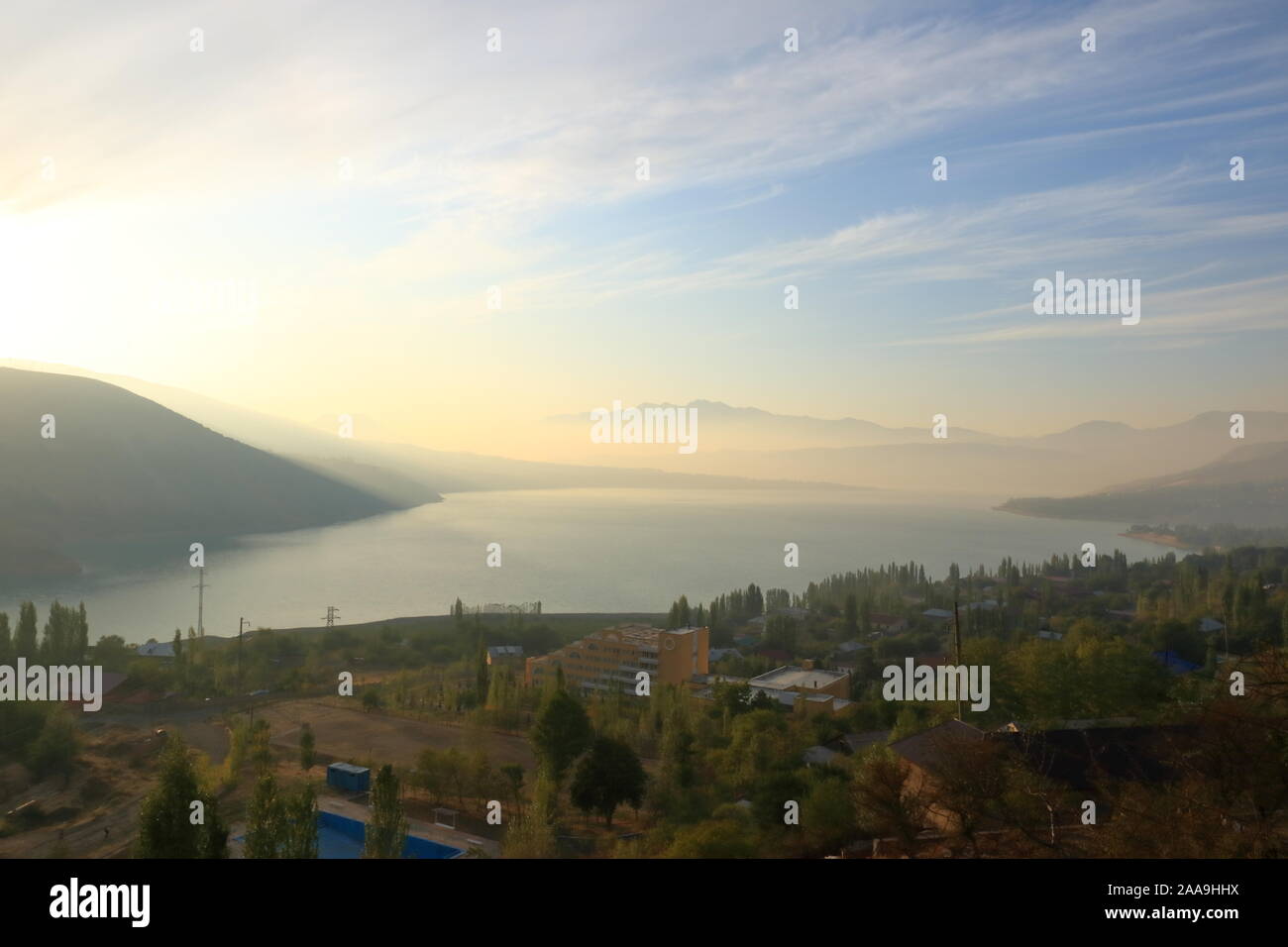Charvak water reservoir near Tashkent, Uzbekistan Stock Photo - Alamy