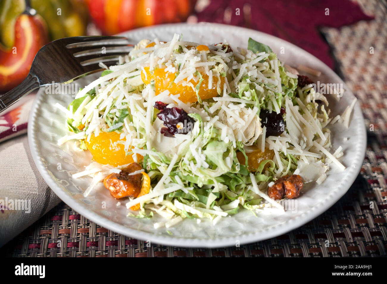 Mandarin Orange Coleslaw Salad Stock Photo - Alamy