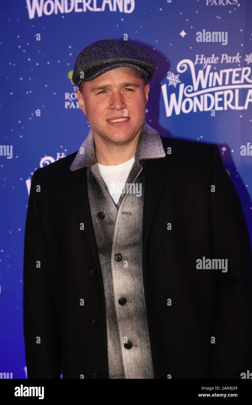 Olly Murs attends the launch of Hyde Park Winter Wonderland in Hyde ...