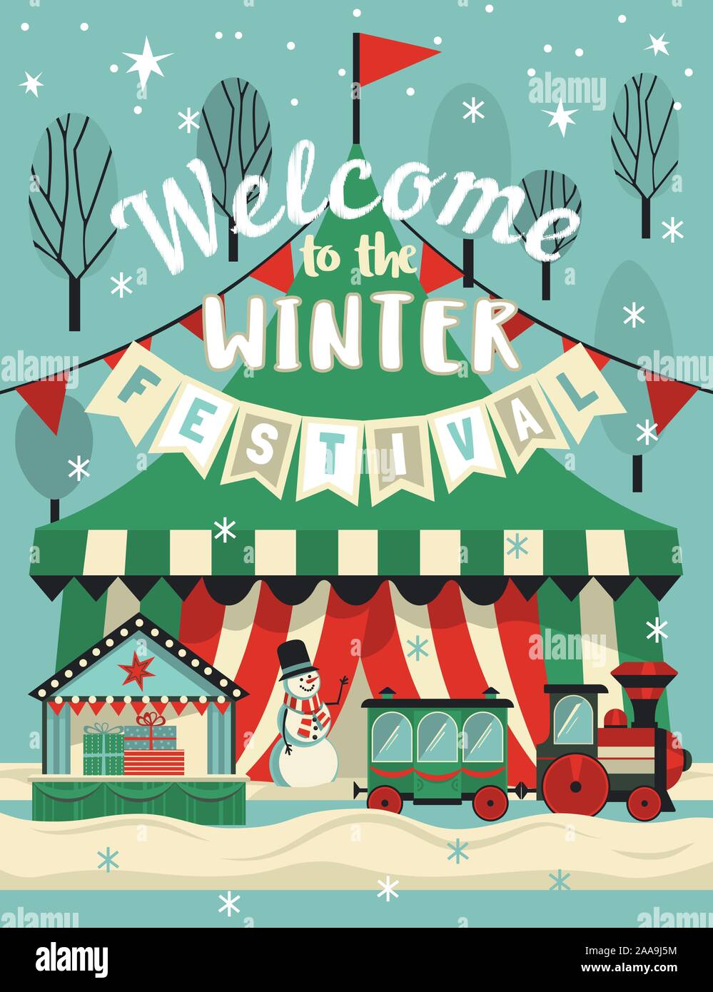 Fun fair christmas market Stock Vector Images - Alamy