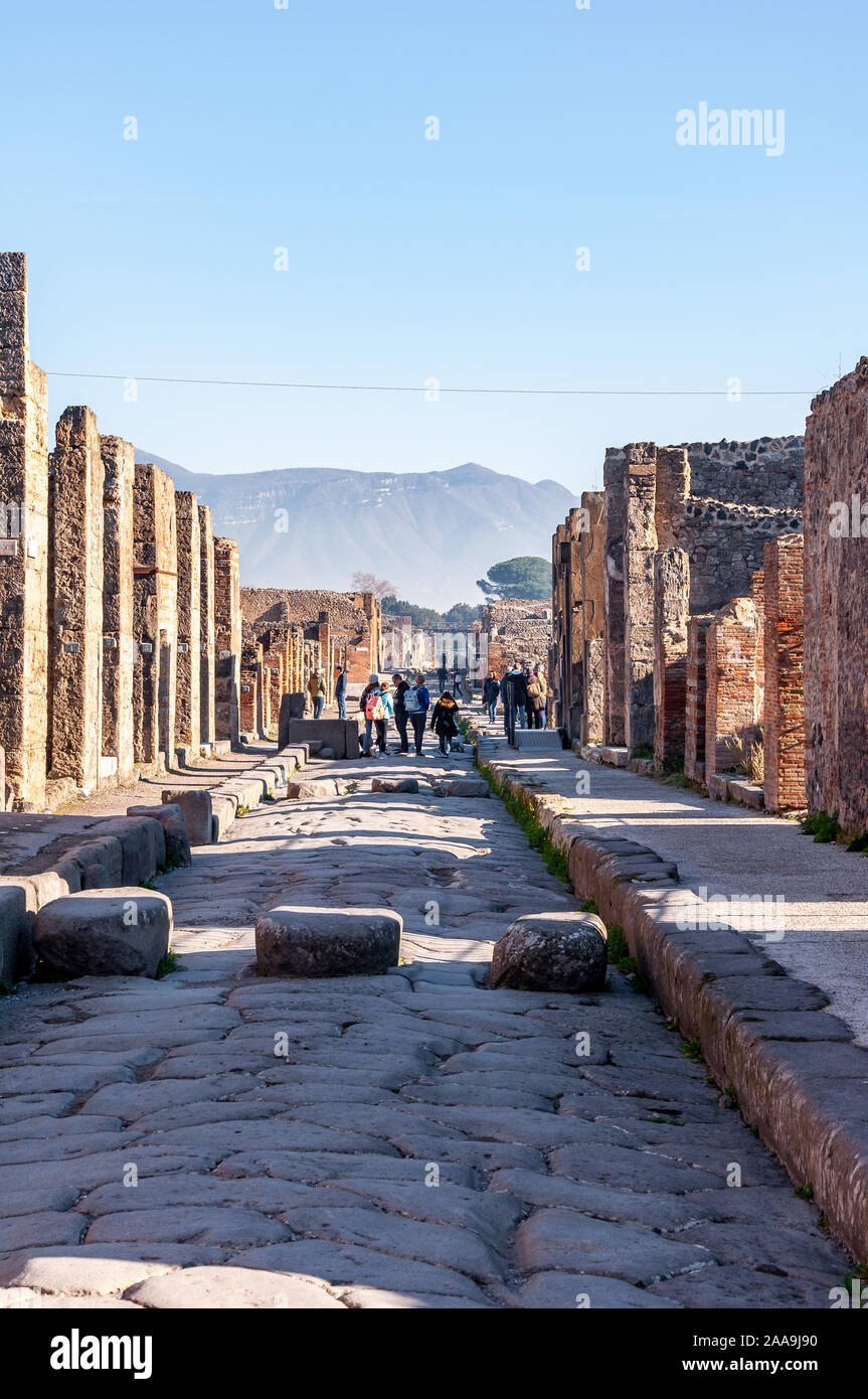 Pompeii, the best preserved archaeological site in the world, with ...