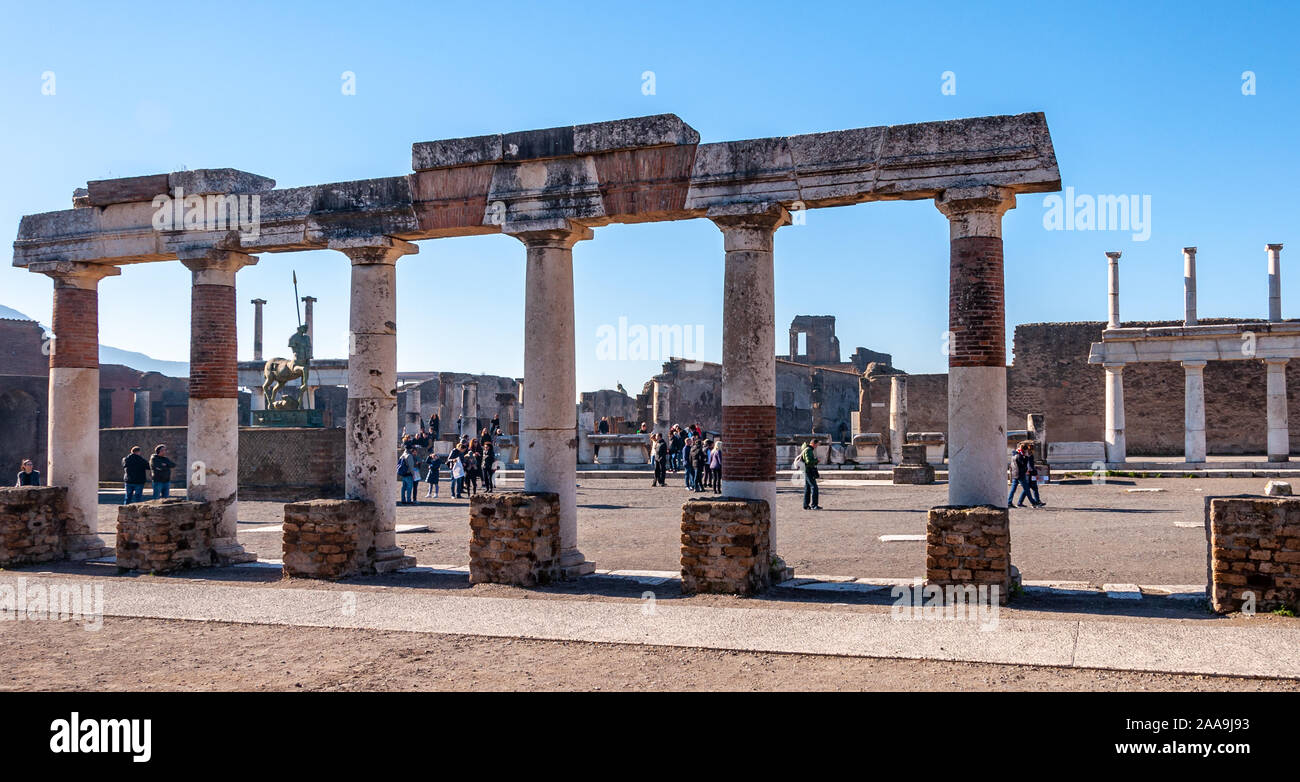 Pompeii, the best preserved archaeological site in the world, with ...