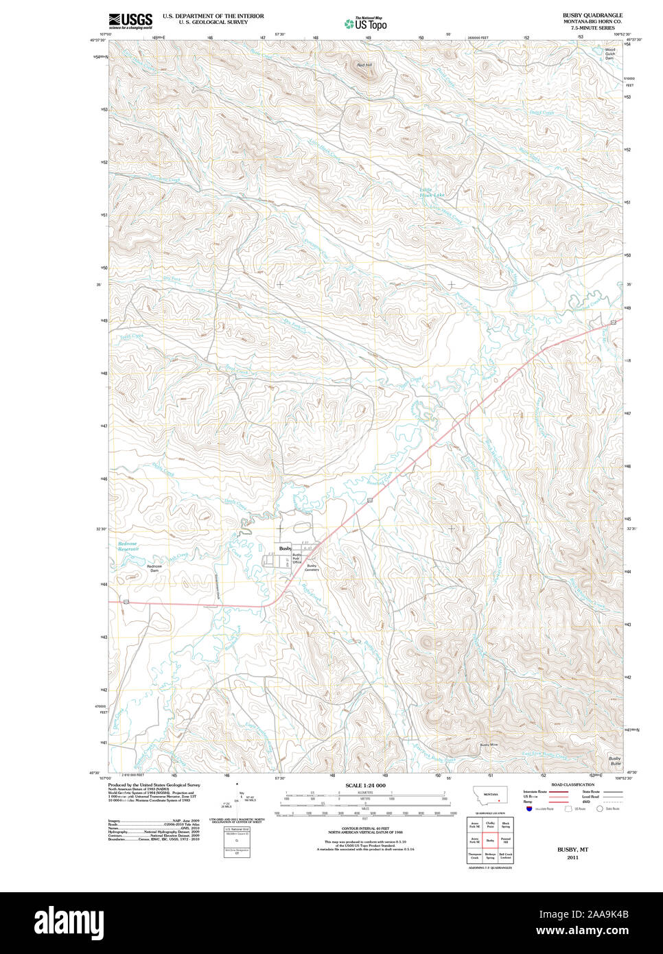 Map of busby hi-res stock photography and images - Alamy