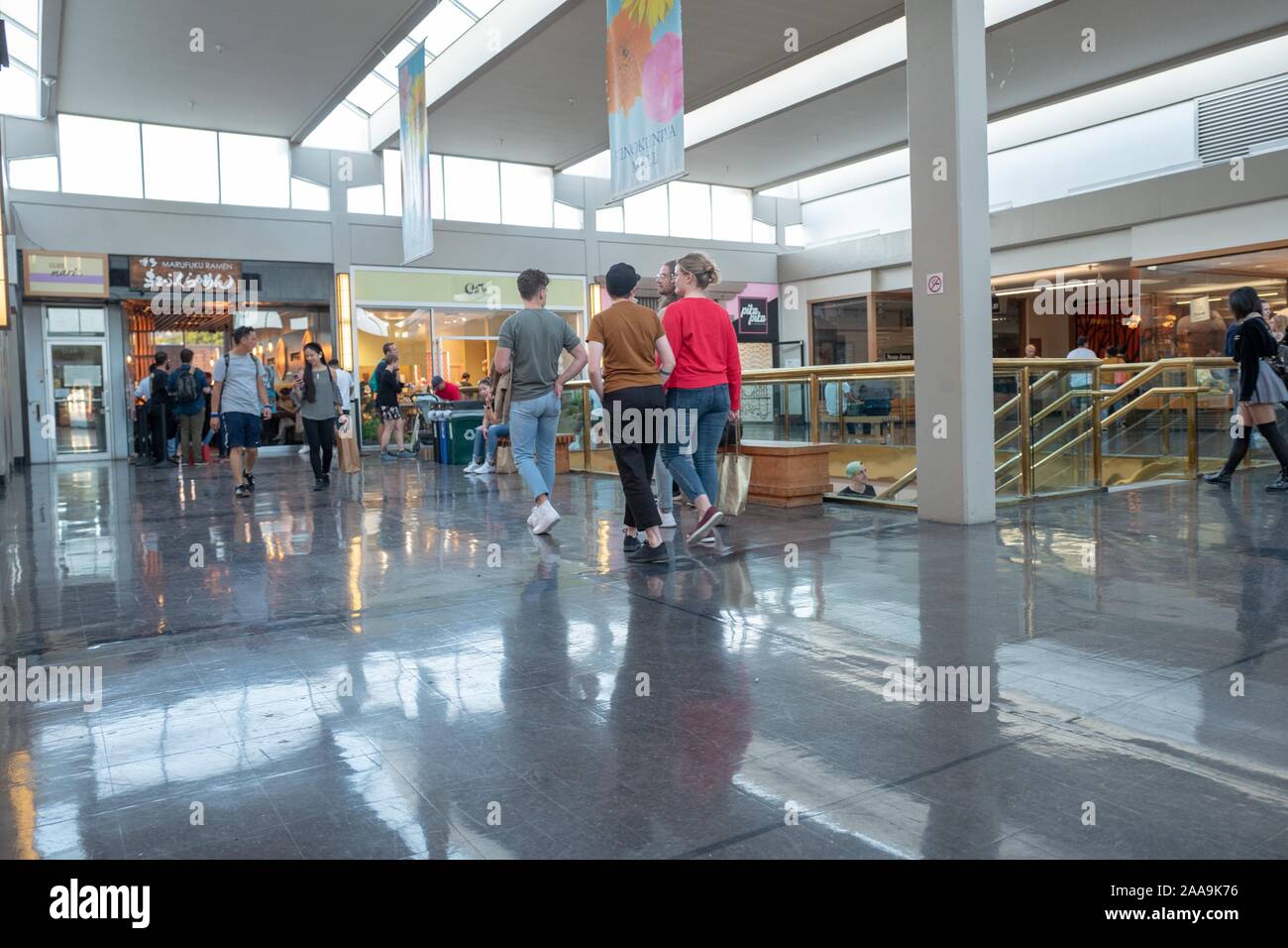 People shop at the Japan Center Mall in the Japantown neighborhood of ...