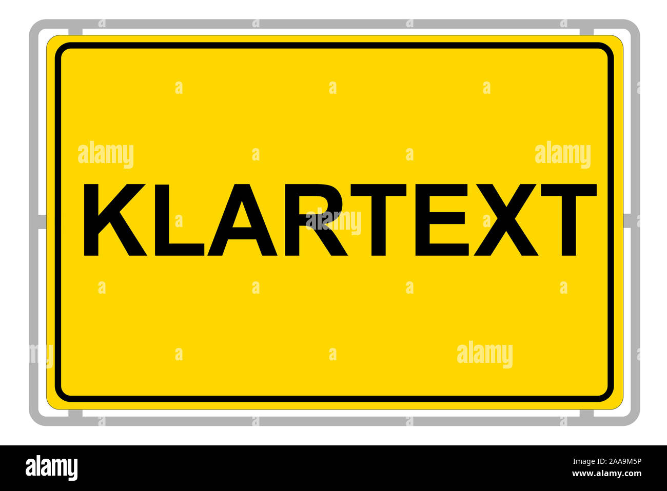 Sign in german warning Cut Out Stock Images & Pictures - Alamy