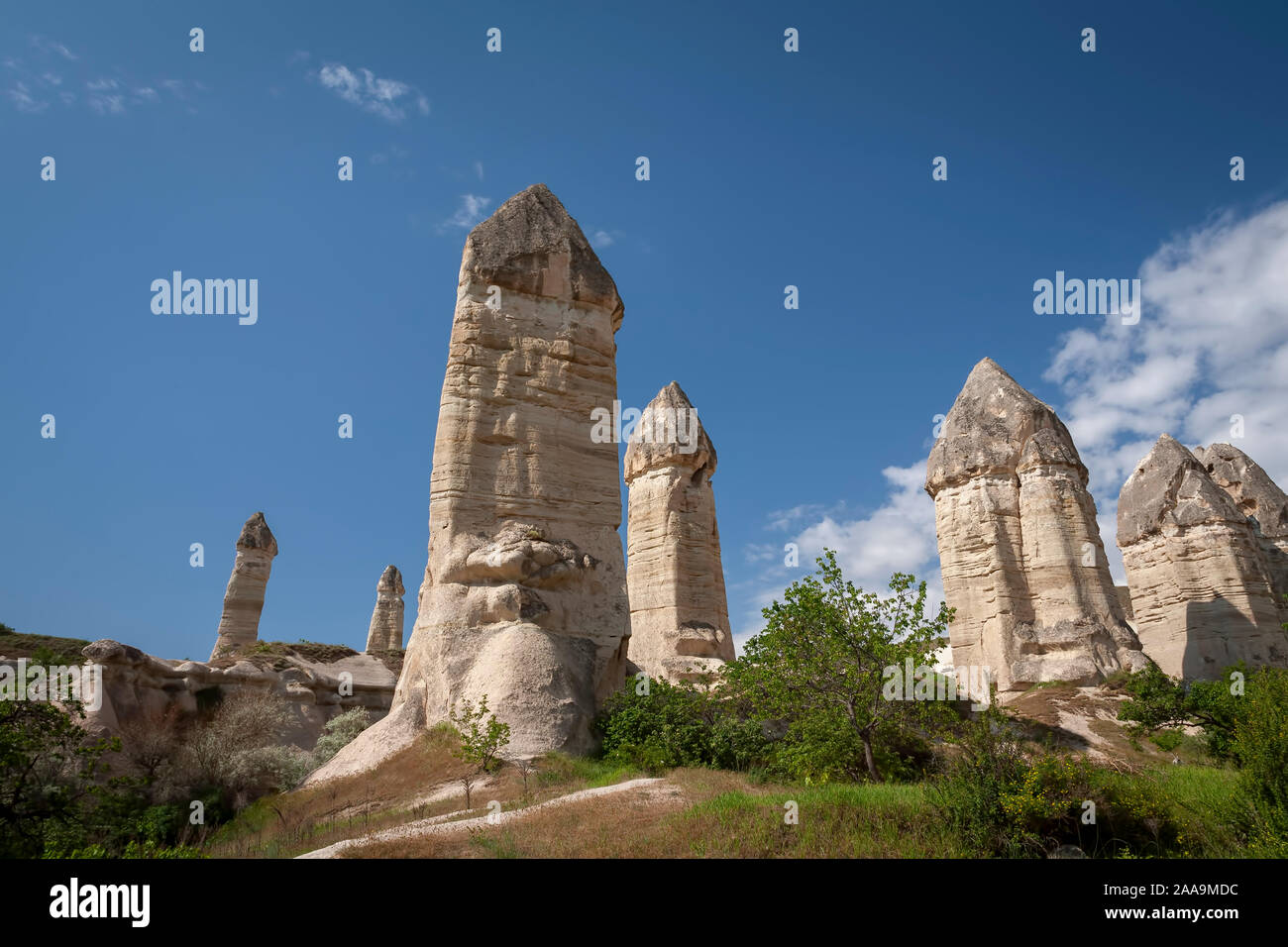 pinnacles and rock formations at Cappadocia Stock Photo - Alamy