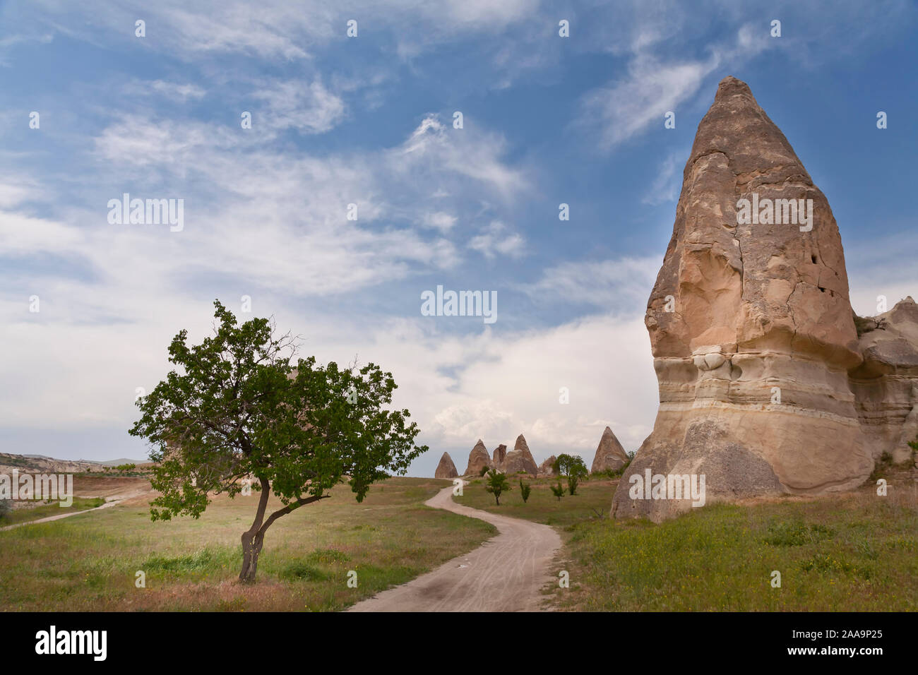 pinnacles and rock formations at Cappadocia Stock Photo - Alamy