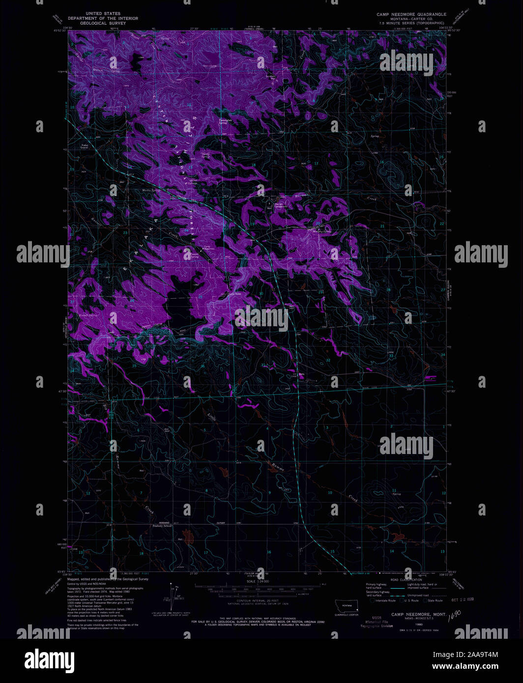 Map of needmore hi-res stock photography and images - Alamy