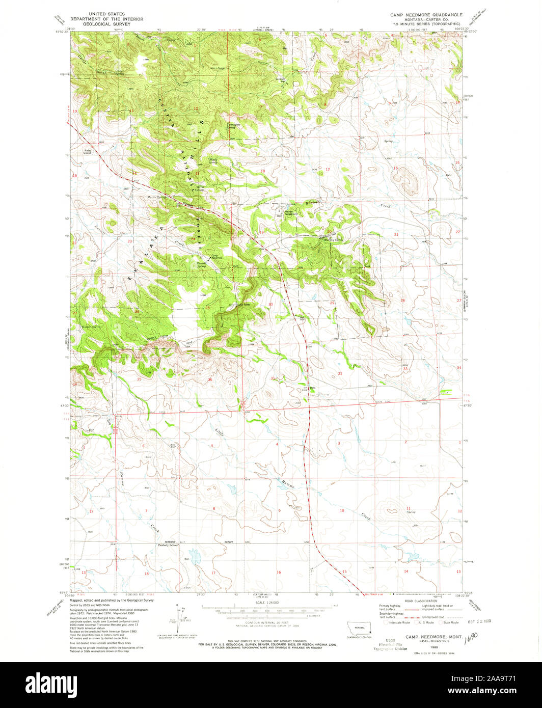 Map of needmore hi-res stock photography and images - Alamy