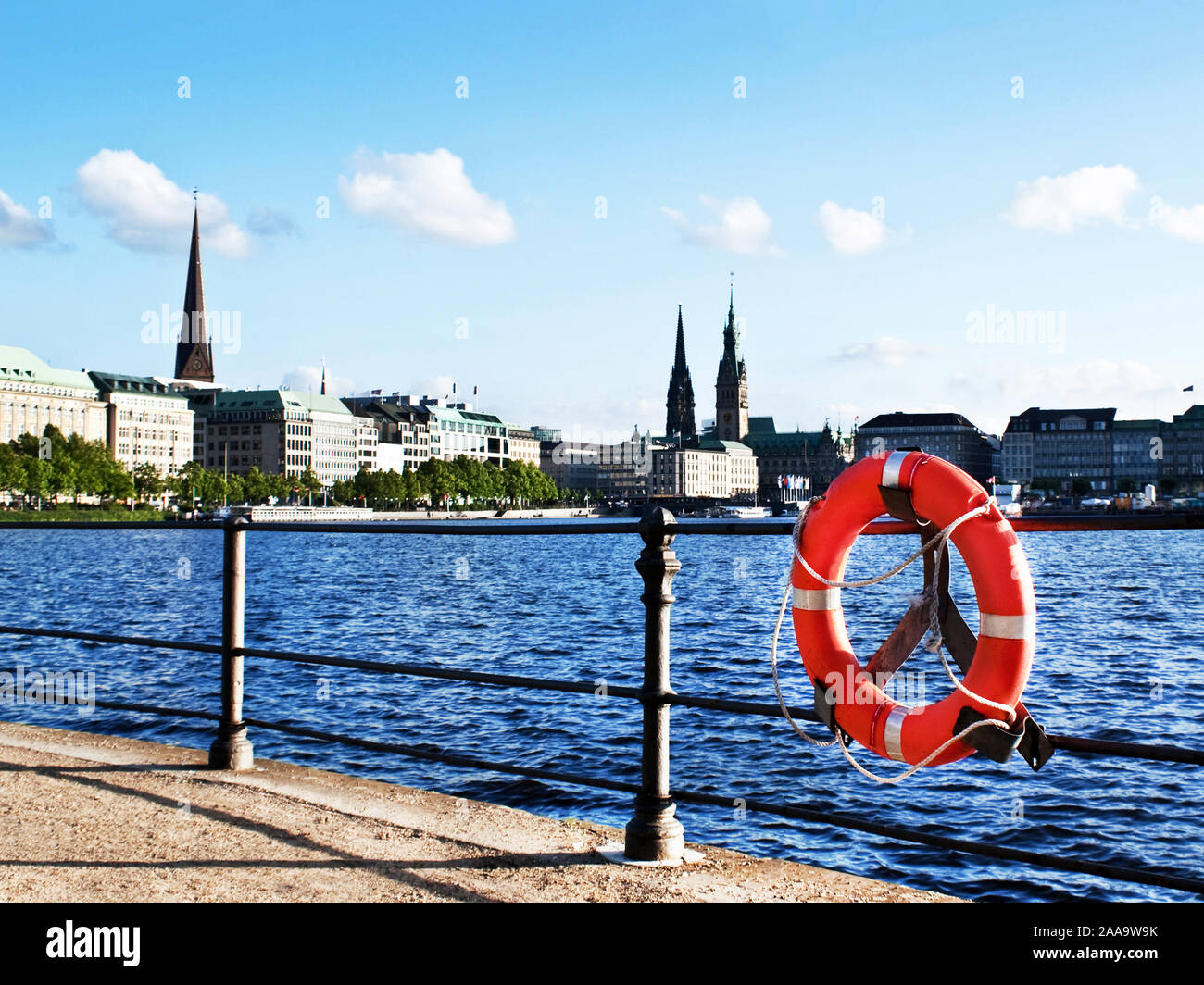 Hamburg Alster Lake in Germany Stock Photo - Alamy