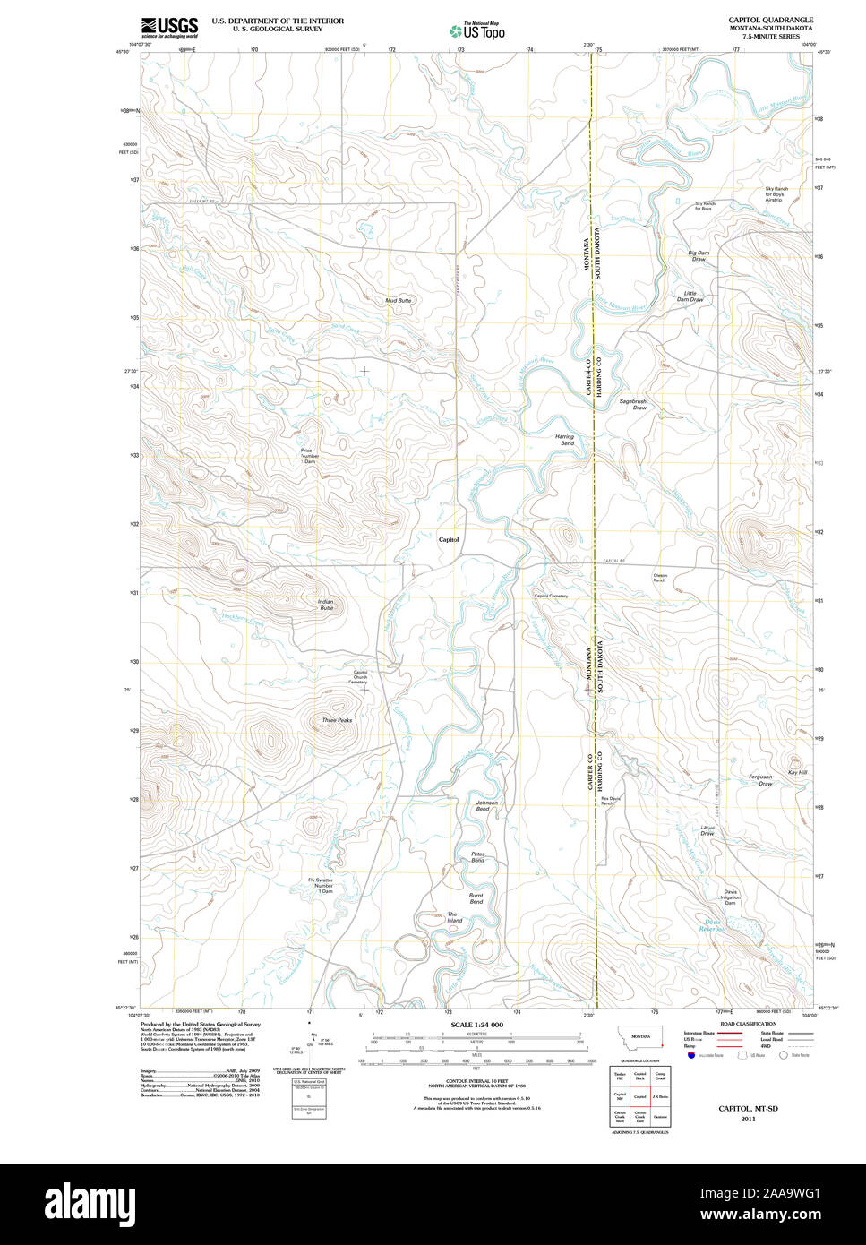United states capitol map Cut Out Stock Images & Pictures - Alamy