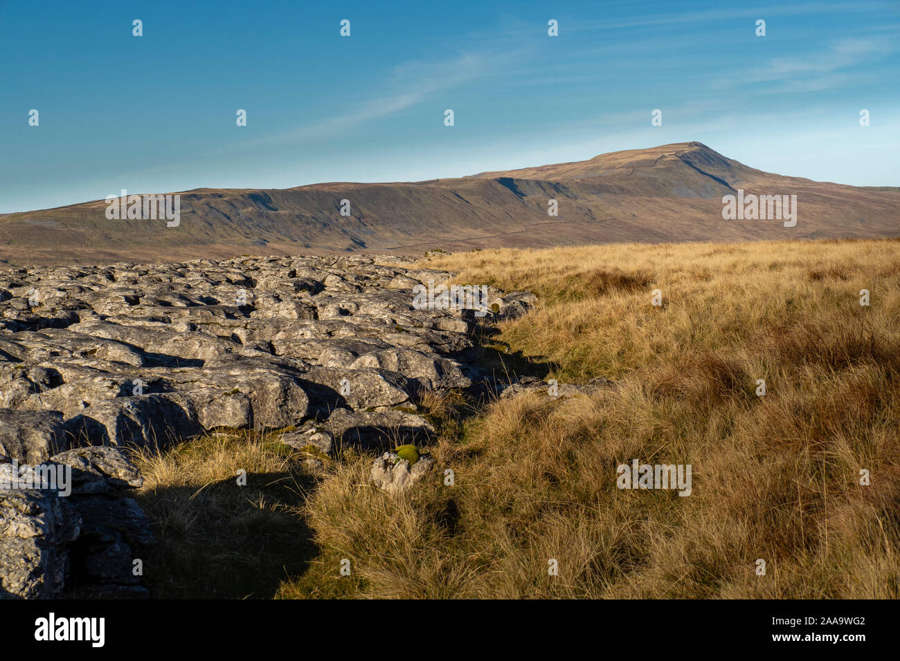Whernside is a mountain in the Yorkshire Dales in Northern England. It ...