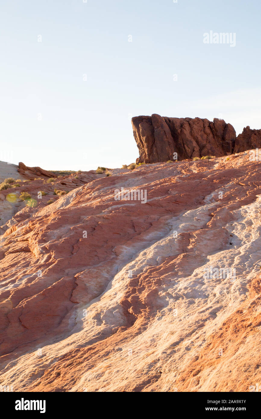 Geologic Rock Formations Valley of Fire State Park Nevada USA Stock ...