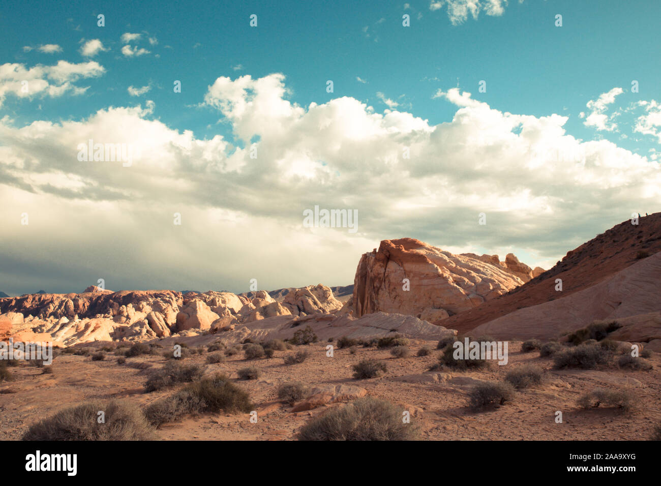 Geologic Rock Formations Valley of Fire State Park Nevada USA Stock ...