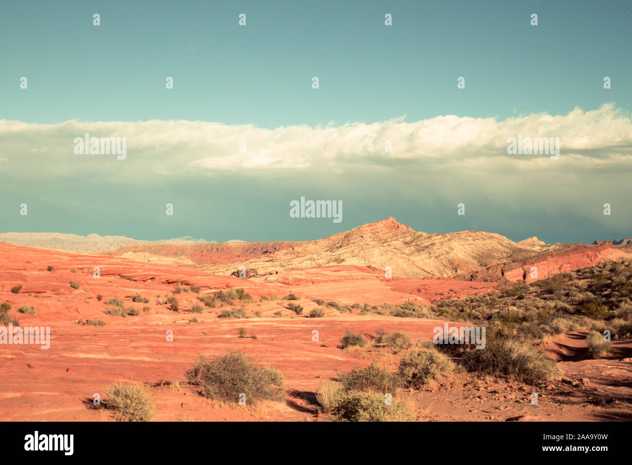 Geologic Rock Formations Valley of Fire State Park Nevada USA Stock ...