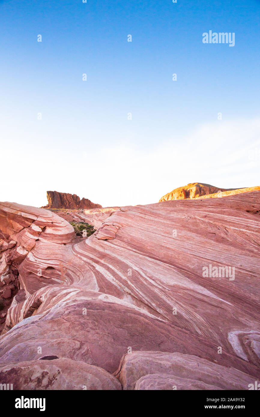 Geologic Rock Formations Valley of Fire State Park Nevada USA Stock ...