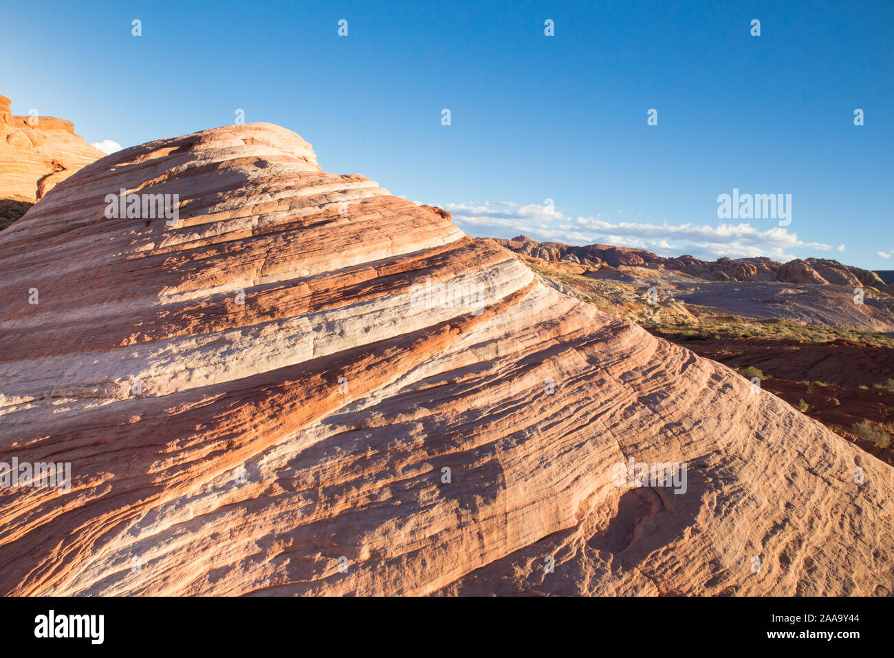 Geologic Rock Formations Valley of Fire State Park Nevada USA Stock ...