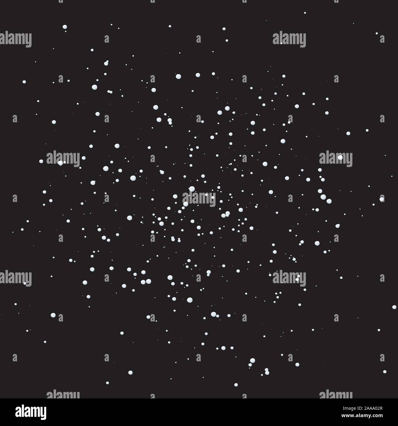 Falling snow on black background. Vector illustration snowfall Eps 10 ...