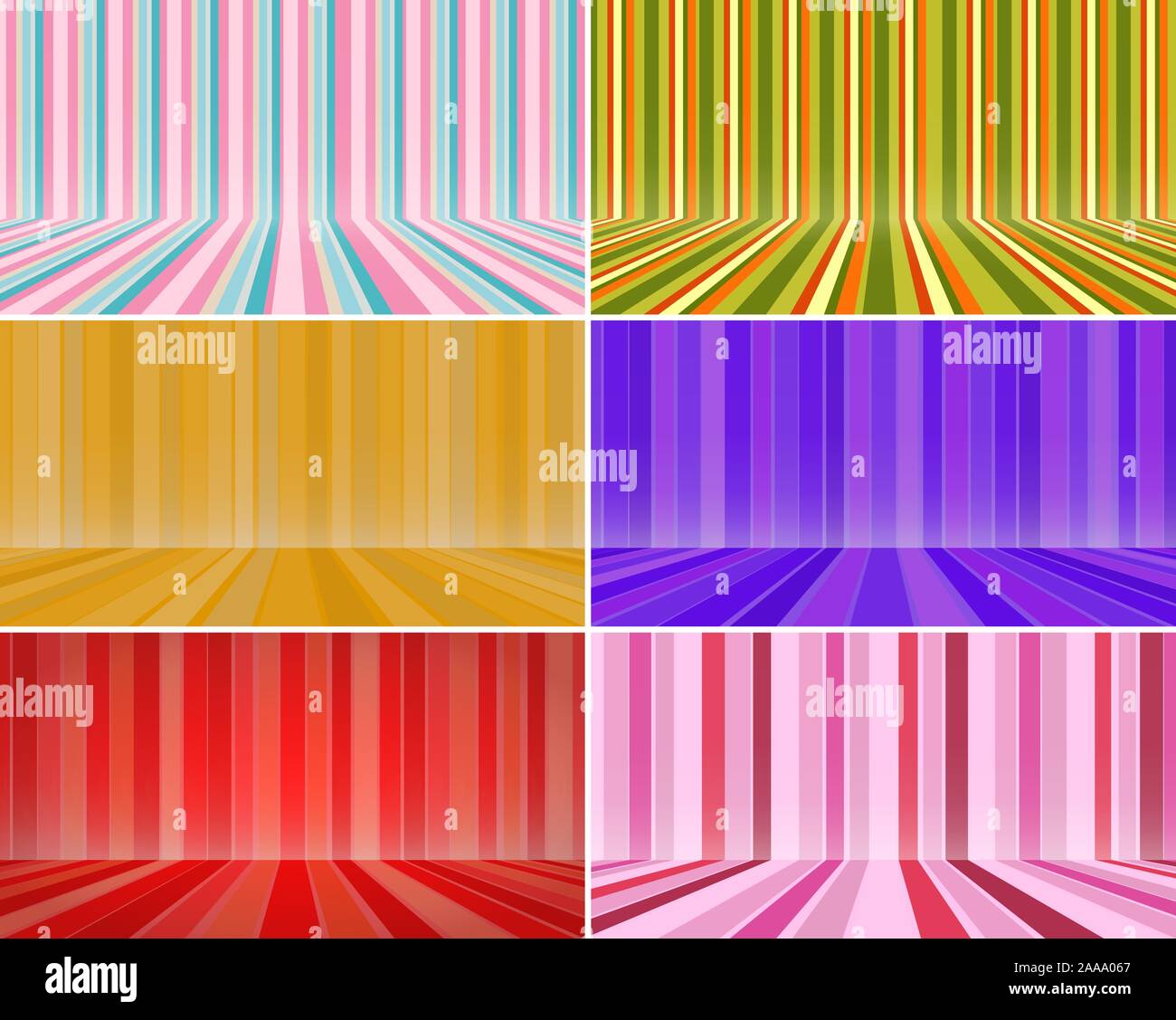 Empty room geometric wall Stock Vector Images - Alamy